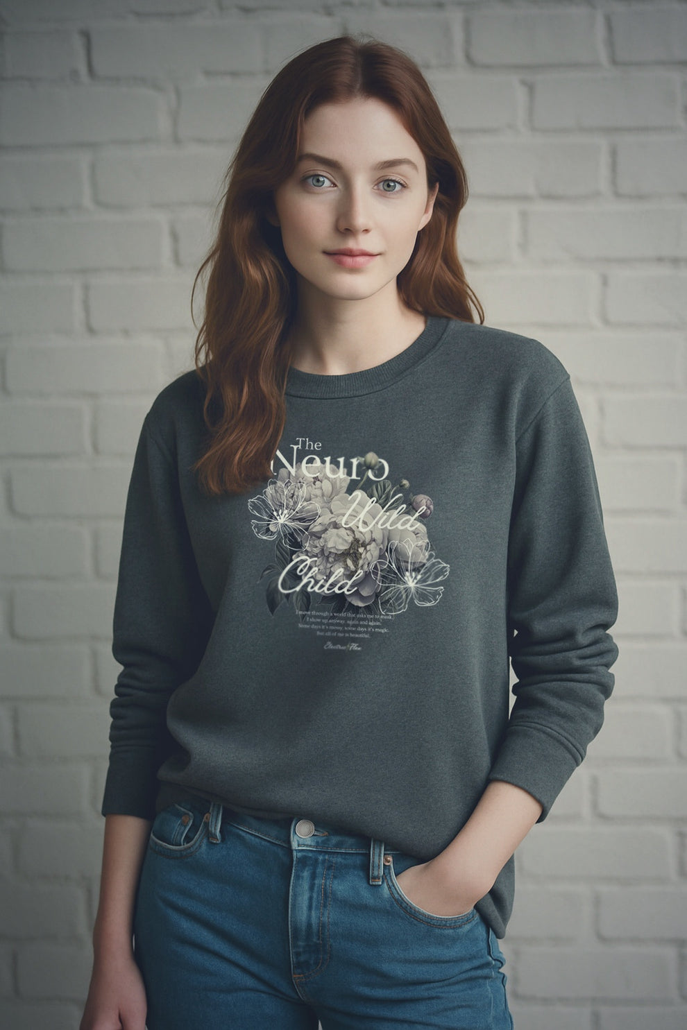 "Neuro Wild Child" Women's Premium Sweatshirt – Electric Flex